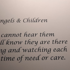 Angels and Children...a Poem From My Heart - Etsy