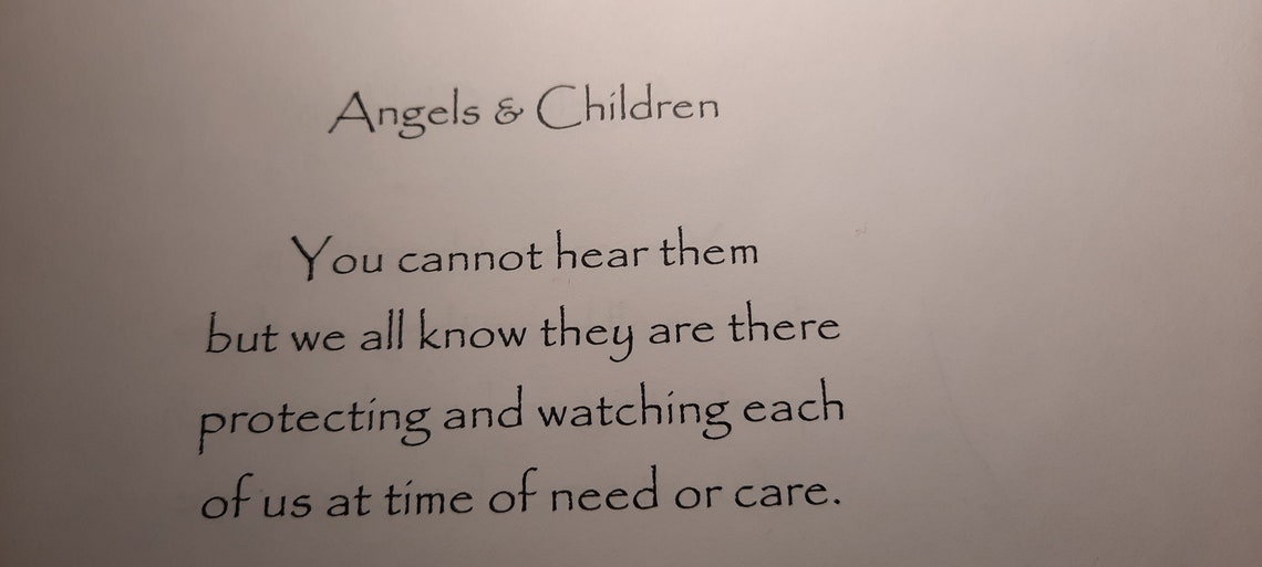 Angels and Children...a Poem From My Heart - Etsy