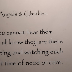 Angels and Children...a Poem From My Heart - Etsy