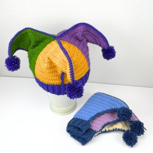 CROCHET PATTERN 3 Point Jester Hat Fool's Cap Easy Fantasy Crochet ...
