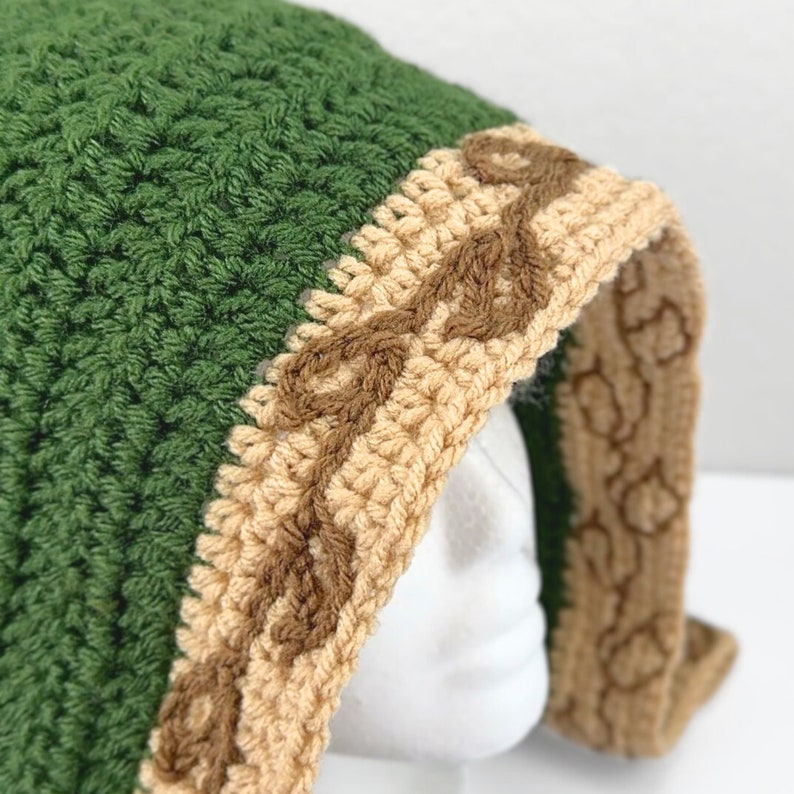 CROCHET PATTERN Druid Hood Boho Crochet Hat Pattern Fantasy Hood ...