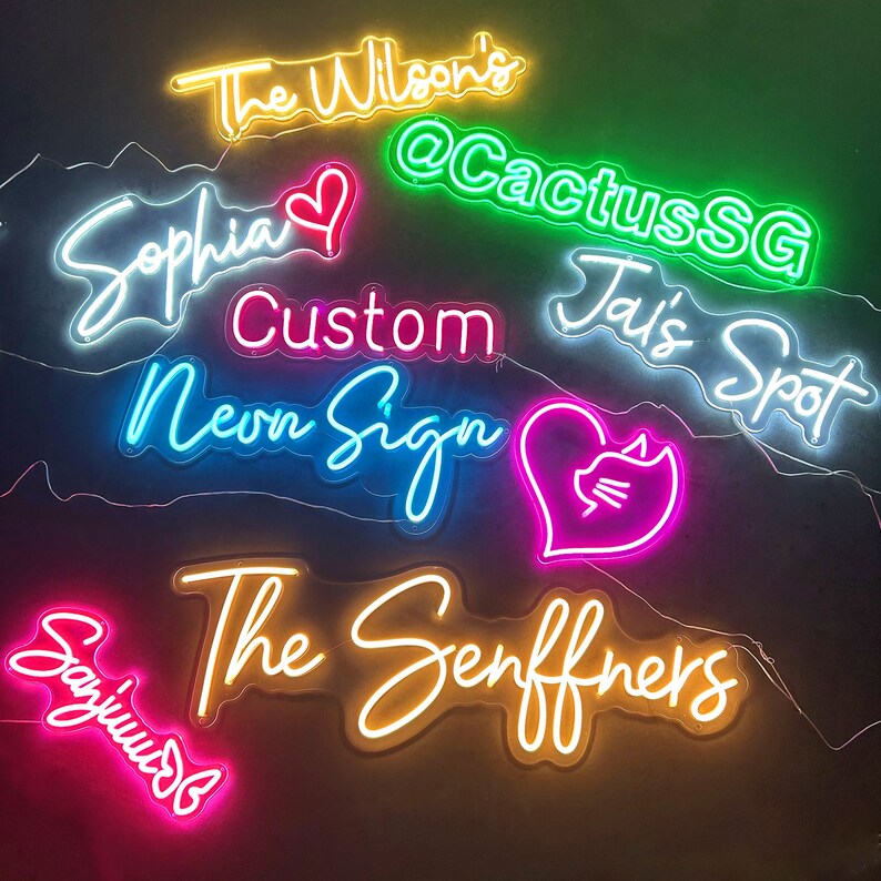 Lips Tongue Neon Sign for Wall Decor Battery Operated, LED Signs Red ...