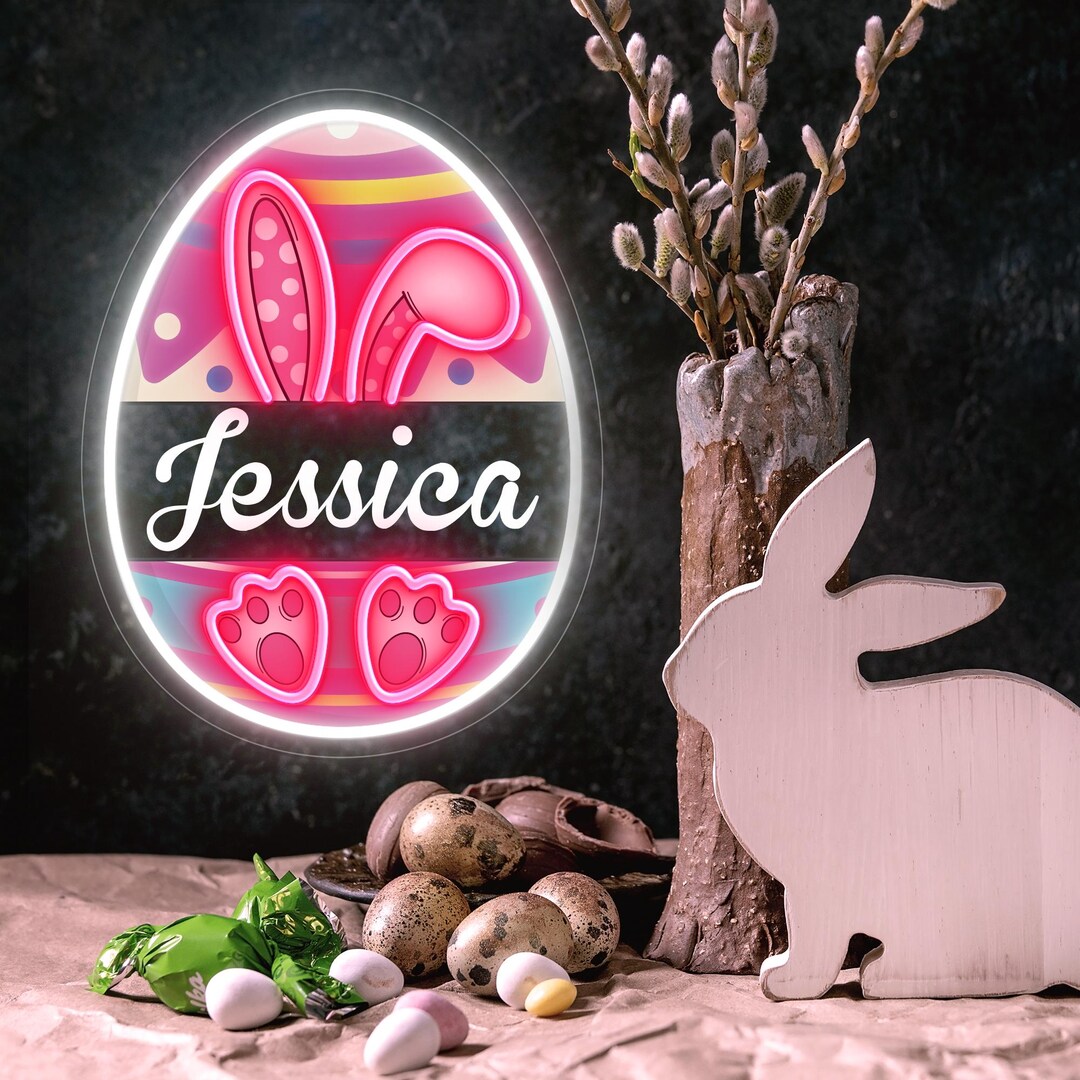 Custom Easter Neon Sign, Easter Decor, for Kids Easter Gifts, Easter ...