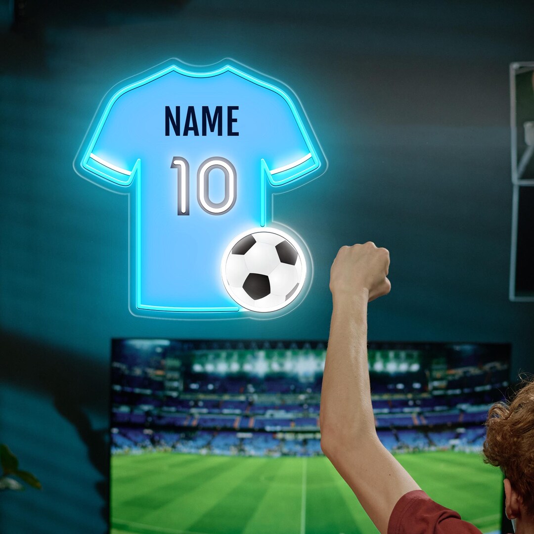 Custom Soccer Neon Sign,personalized Soccer Neon Sign,soccer Fan Gift ...