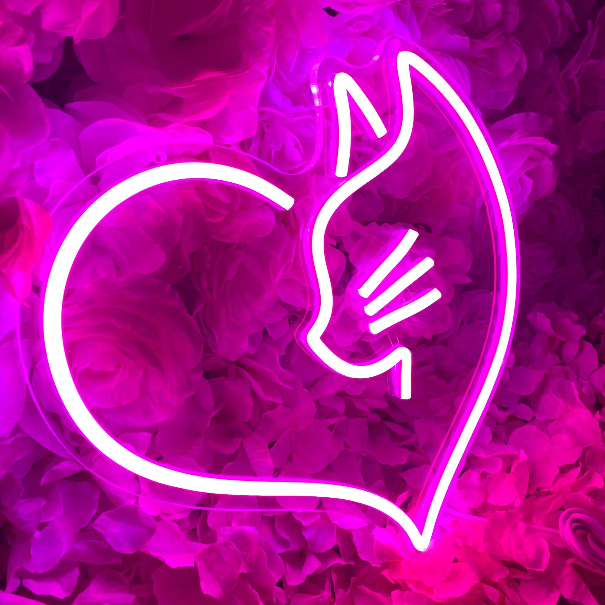 Neon Sign Cat, Heart Neon Sign, Cat Neon Light, Cute Cat Decor ...