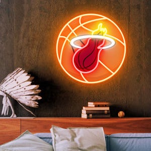 Custom Basketball Neon Sign, Personalized Gift for Basketball Fans ...