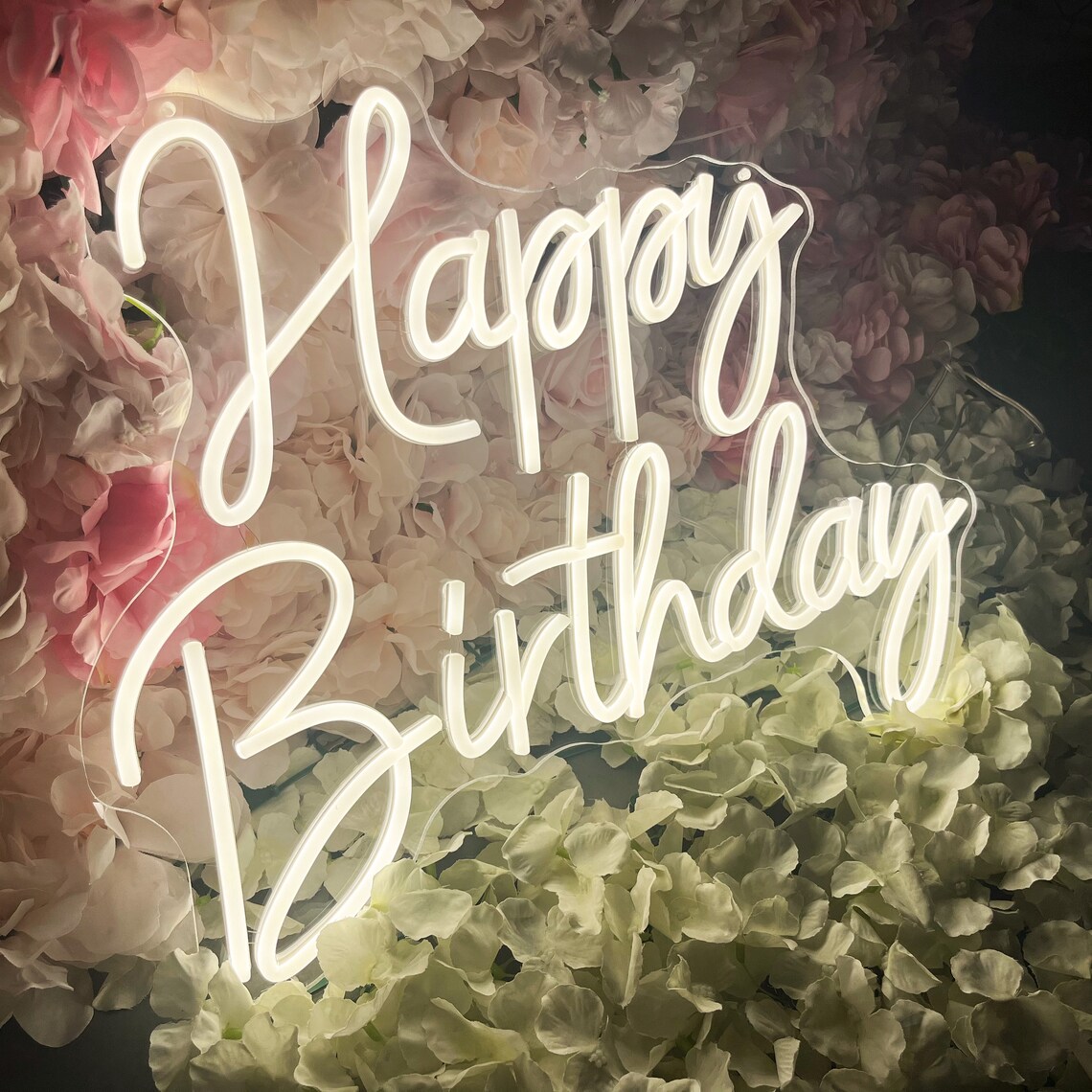 Happy Birthday Neon Sign, Custom Neon Sign, Led Neon Sign, Birthday ...