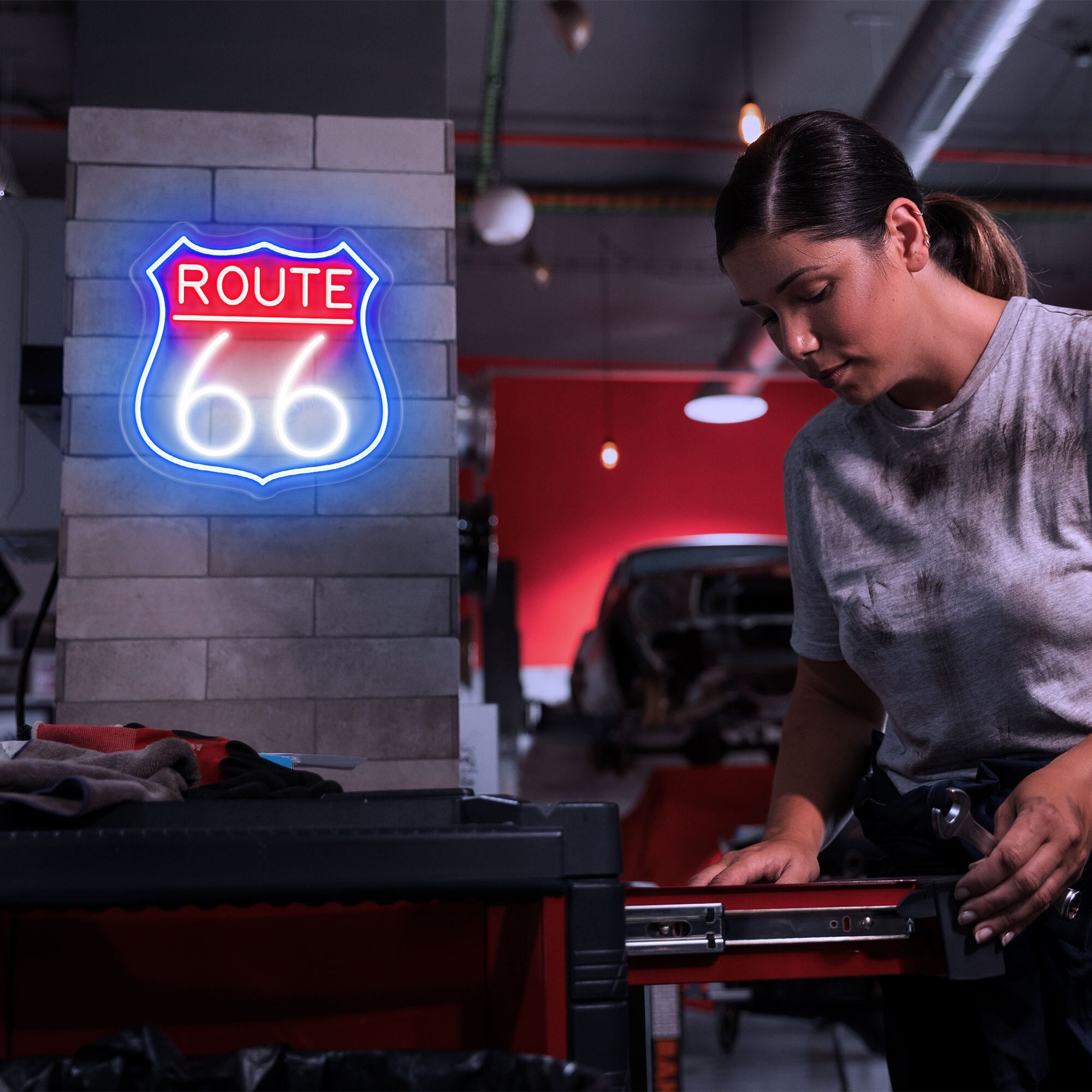ROUTE 66 Neon Sign,route 66 Neon Light,custom Neon Sign Business,wall ...