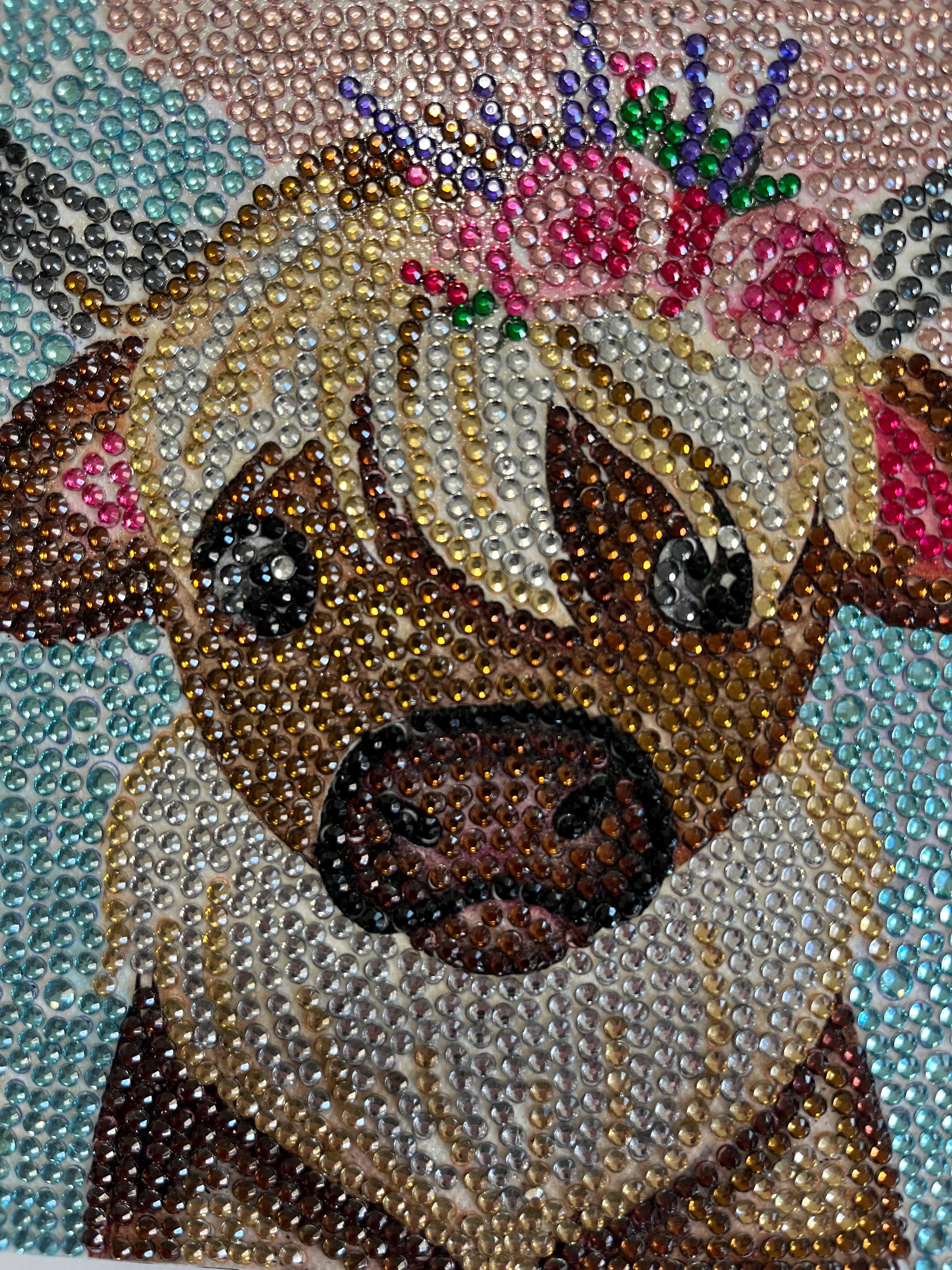 Finished Cow Diamond Art 6x6 - Etsy