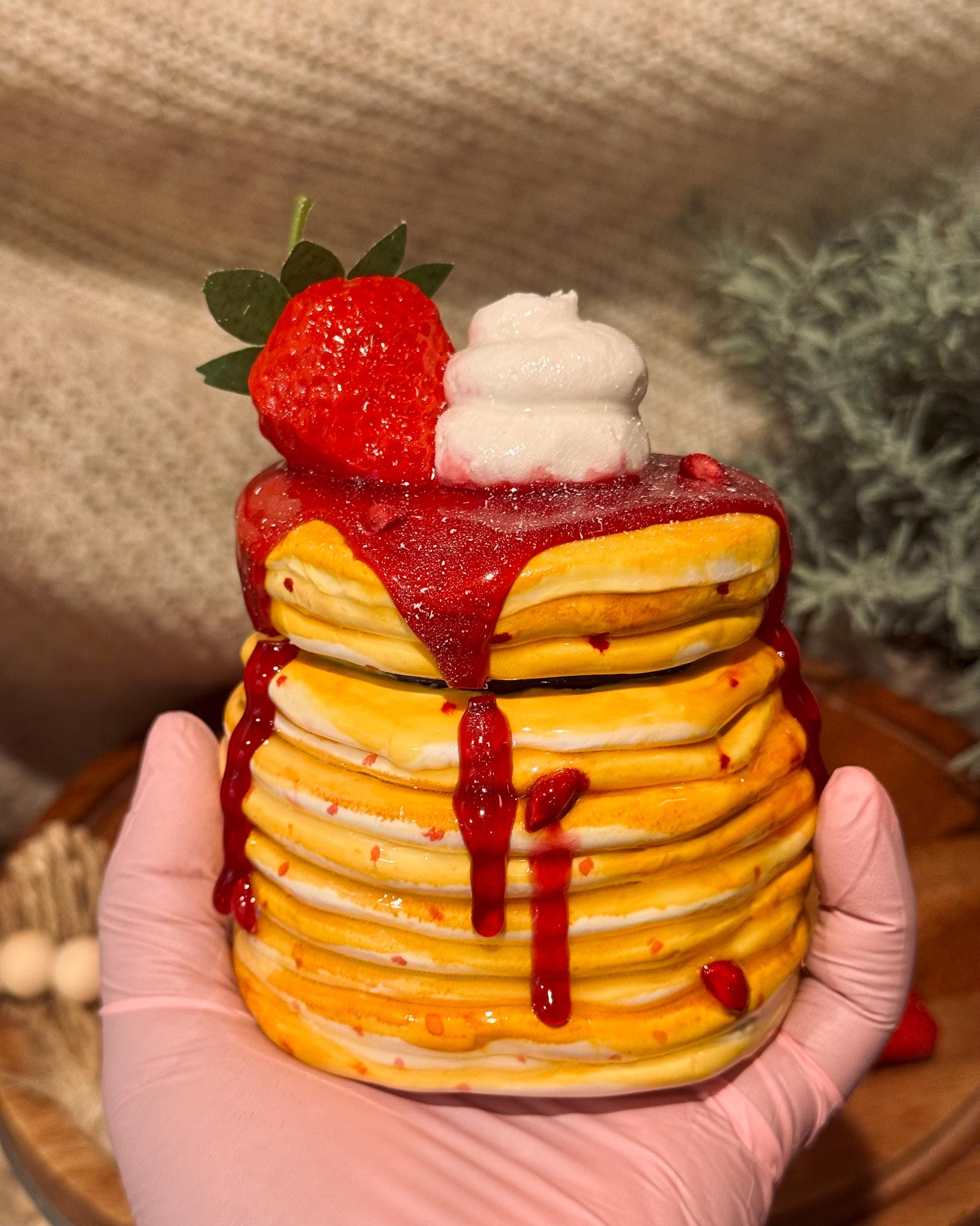 Mini Strawberry Pancake Trinket Dish, Cute Jar for Trinkets, Decorative ...