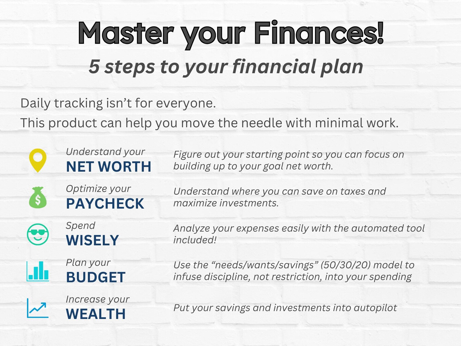 Master Your Budget: Budget Planner for Beginners (googlesheets) - Etsy