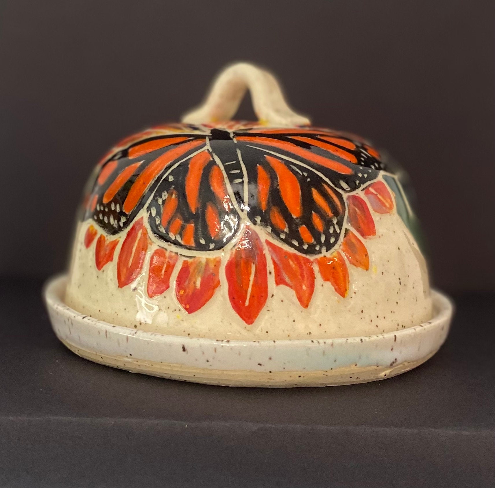Monarch Butterfly Butter Dish - Etsy