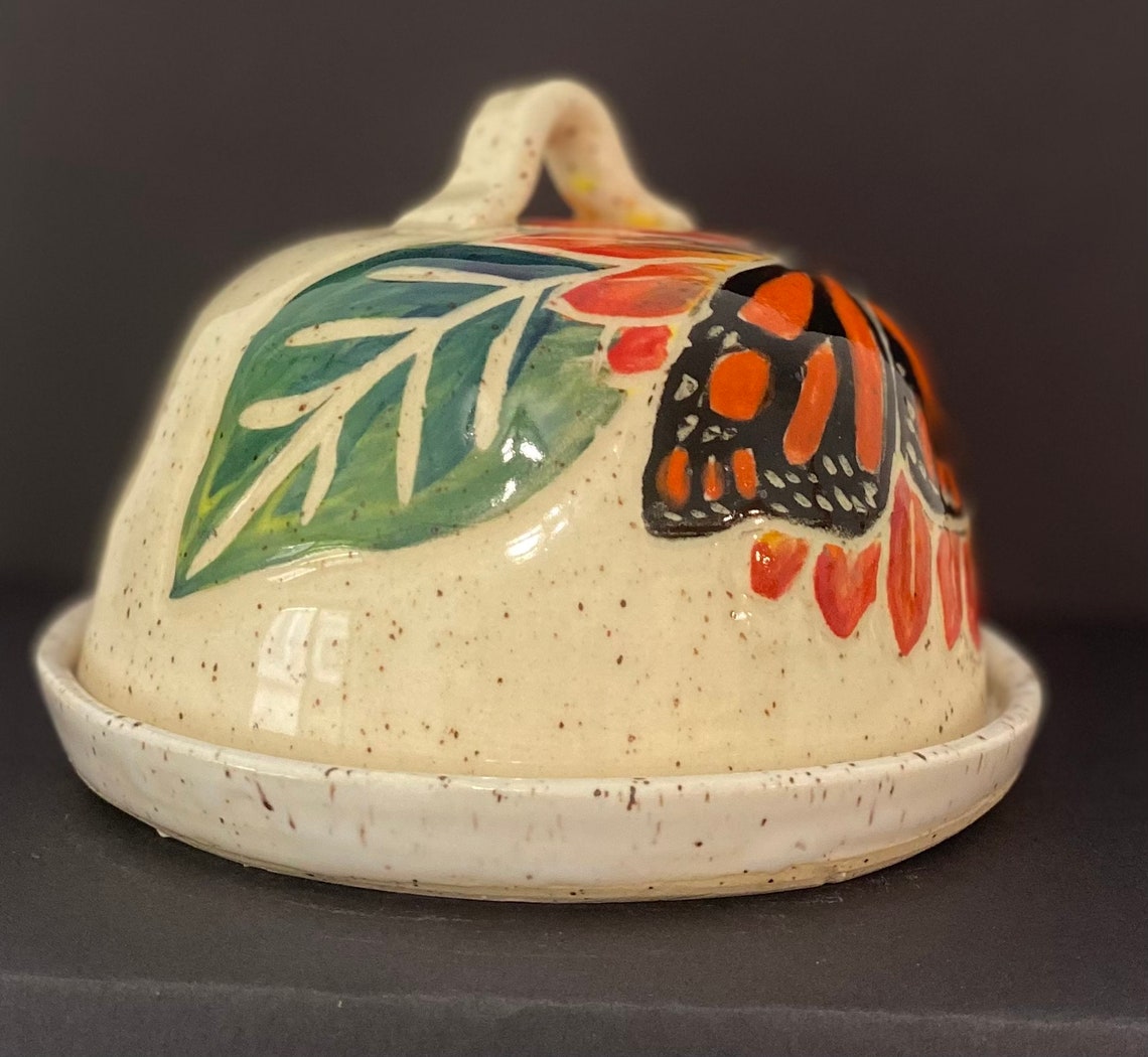 Monarch Butterfly Butter Dish - Etsy