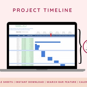 Project Planner Task Tracker | Custom Project Manager Excel Google ...