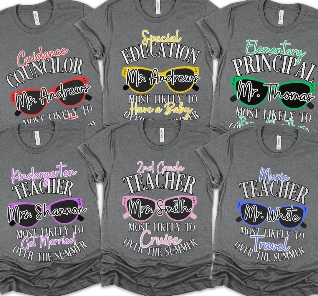 Last Day of School Teacher Shirts End of Year Teacher Team Shirts ...