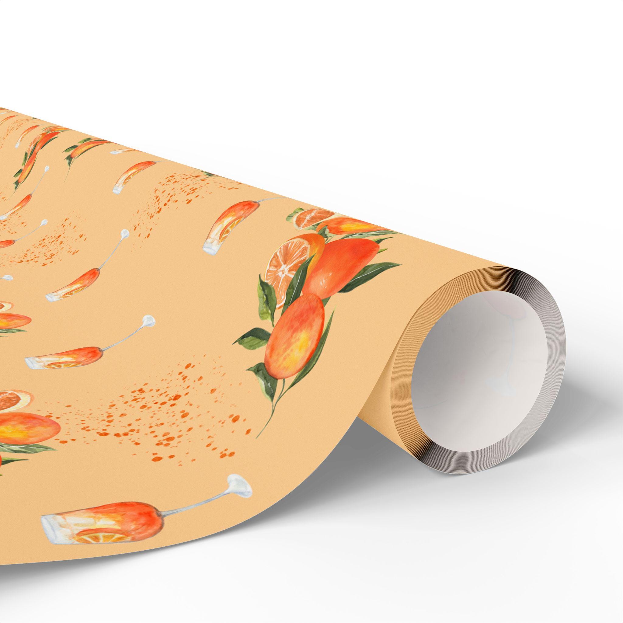 Aperol Spritz Wrapping Paper Aperol Spritzer Gift Wrap Bridal Shower ...