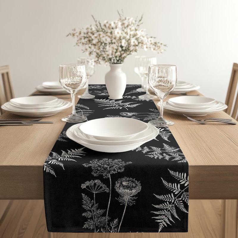 Table Runner Black - Etsy