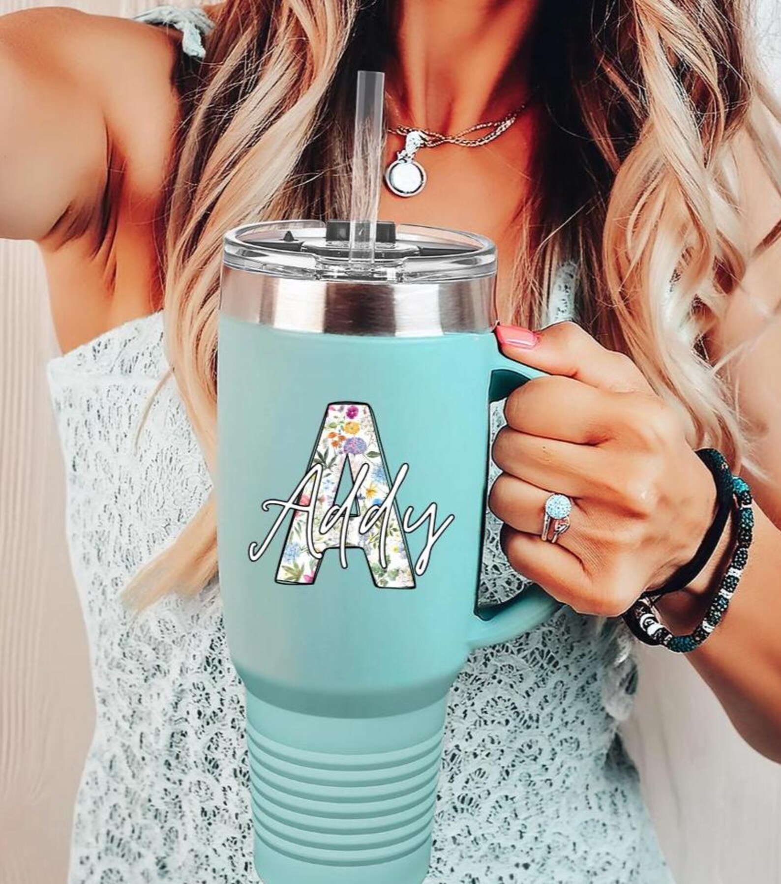 Monogram Tumbler Preppy Stuff Custom Tumbler With Monogram Gift for Her ...