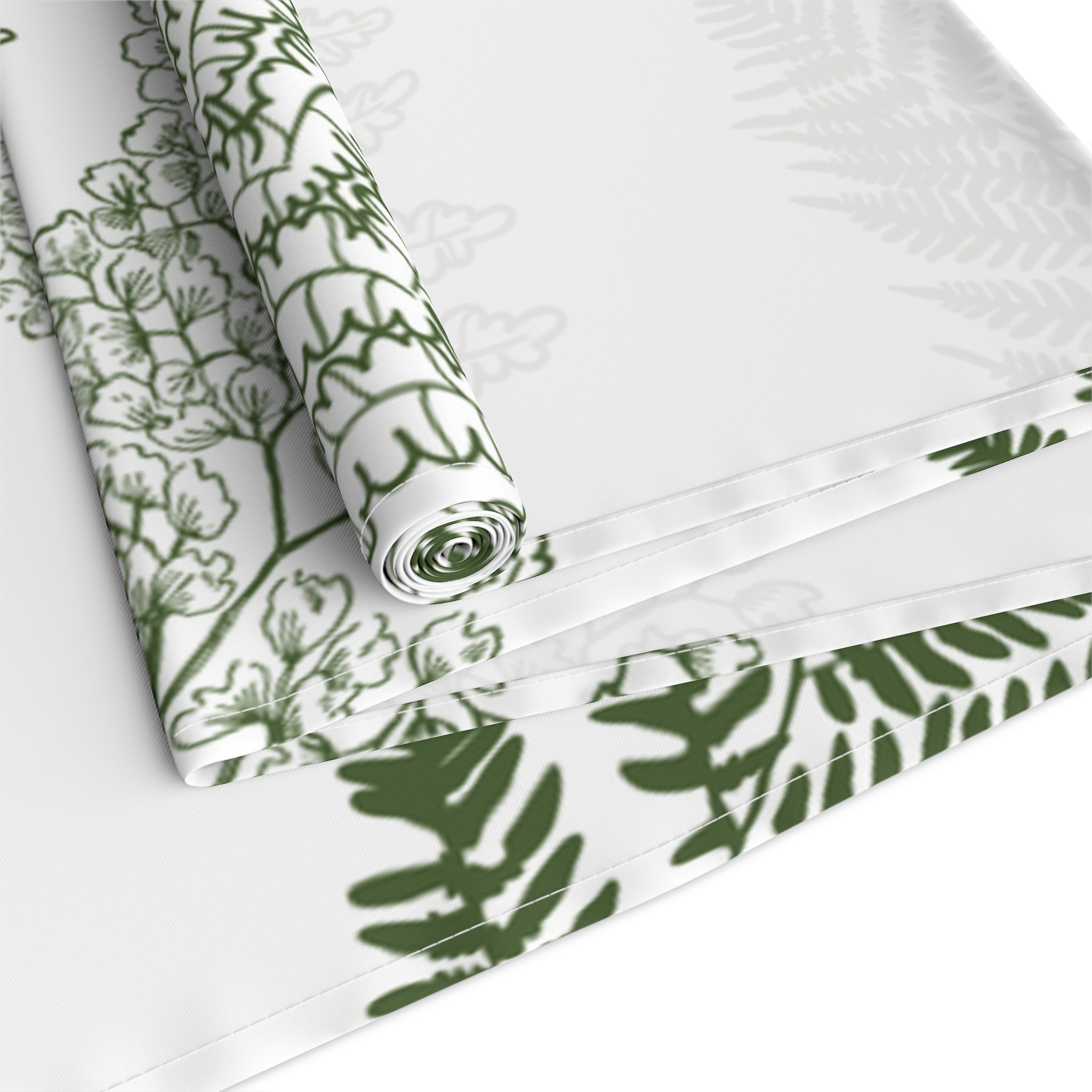 Fern Table Runner Fern Design Farmhouse Table Linens Nature Inspired ...