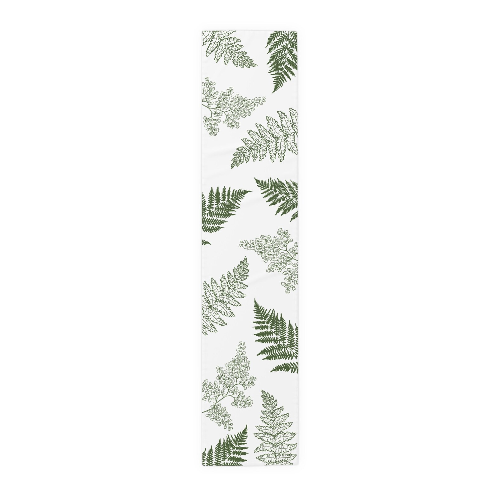 Fern Table Runner Fern Design Farmhouse Table Linens Nature Inspired ...