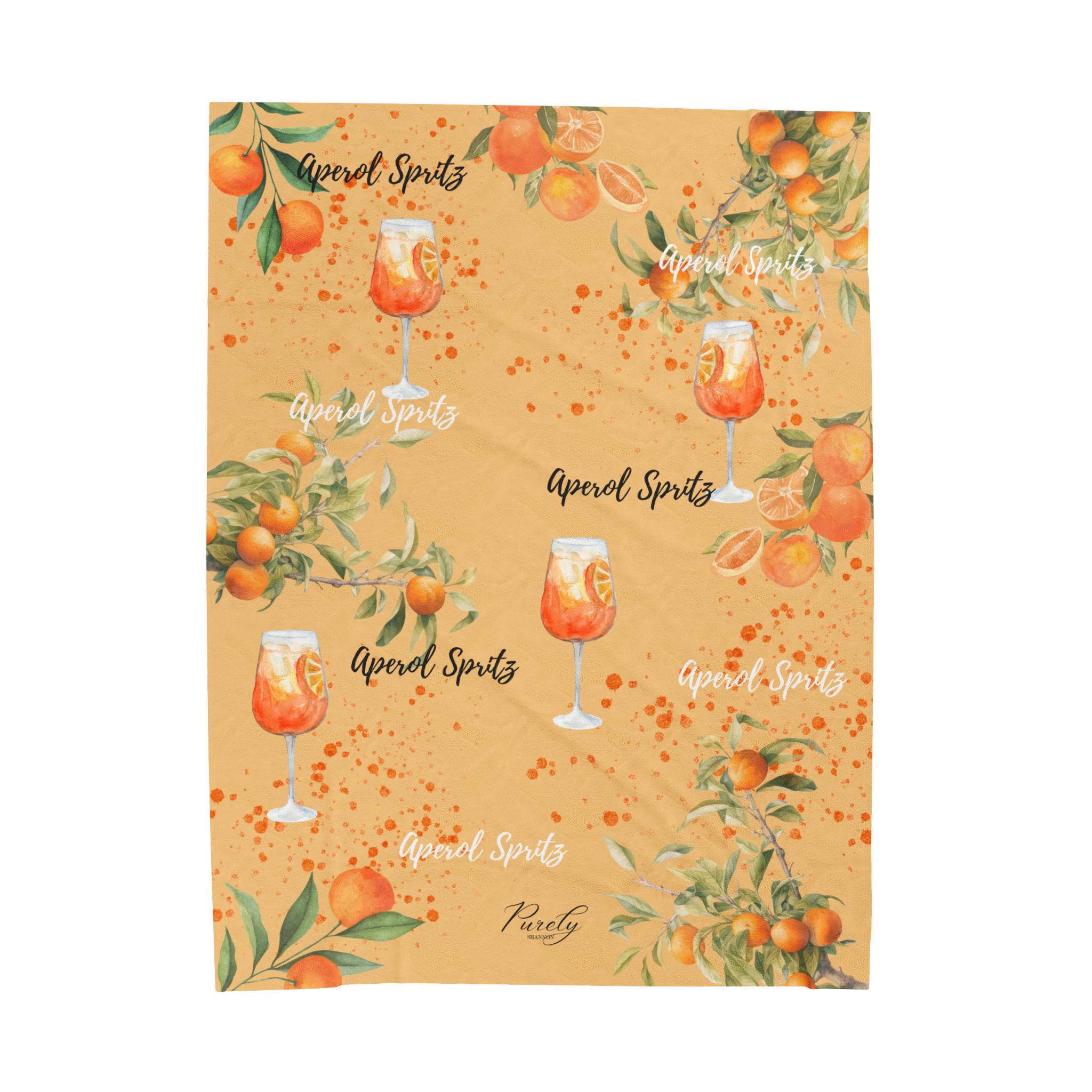 Aperol Spritz Blanket Aperol Spritzer Gift Signature Cocktail Gift 21st ...