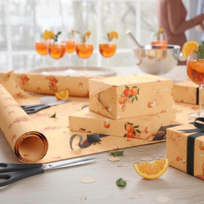 Wrapping Paper Aperol - Etsy