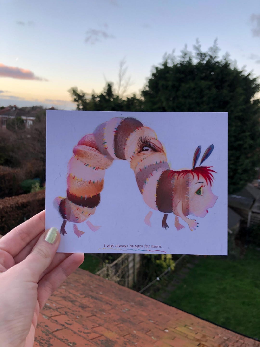 Human Caterpillar Print - Etsy