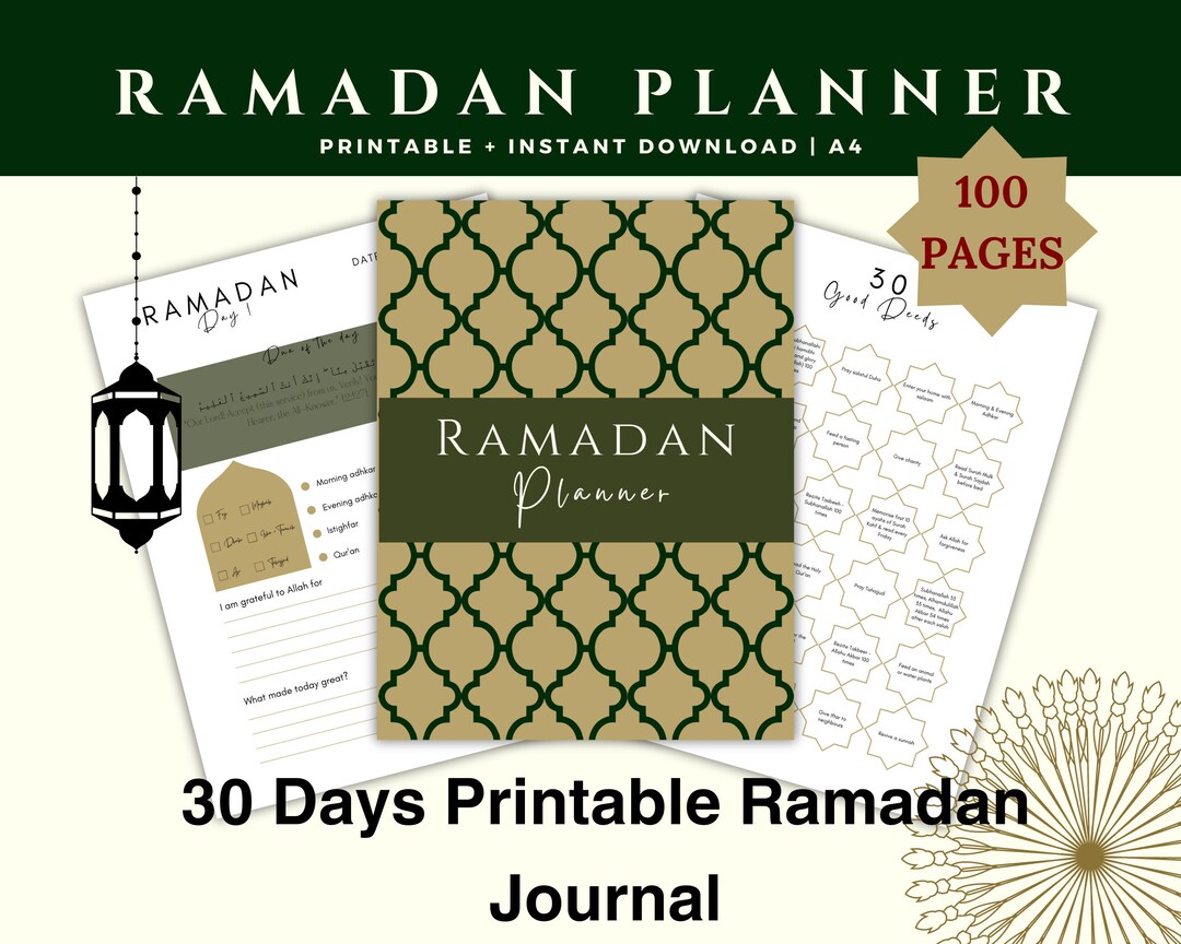 Ramadan Planner 2024 Ramadan Planner Printable Ramadan Journal Quran ...