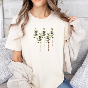 Pine Tree Shirt, Pine Tree T-shirt, Forest Themed Shirt, Camping Gift ...