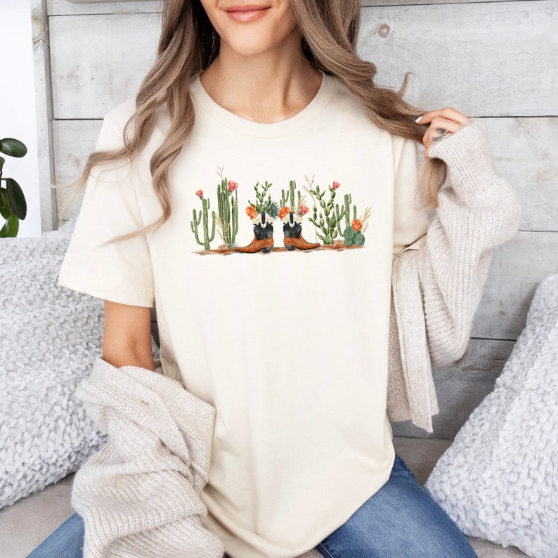 Cowboy Boots T-shirt, Cowgirl Boots Shirt, Cowgirl Tee, Country Concert ...