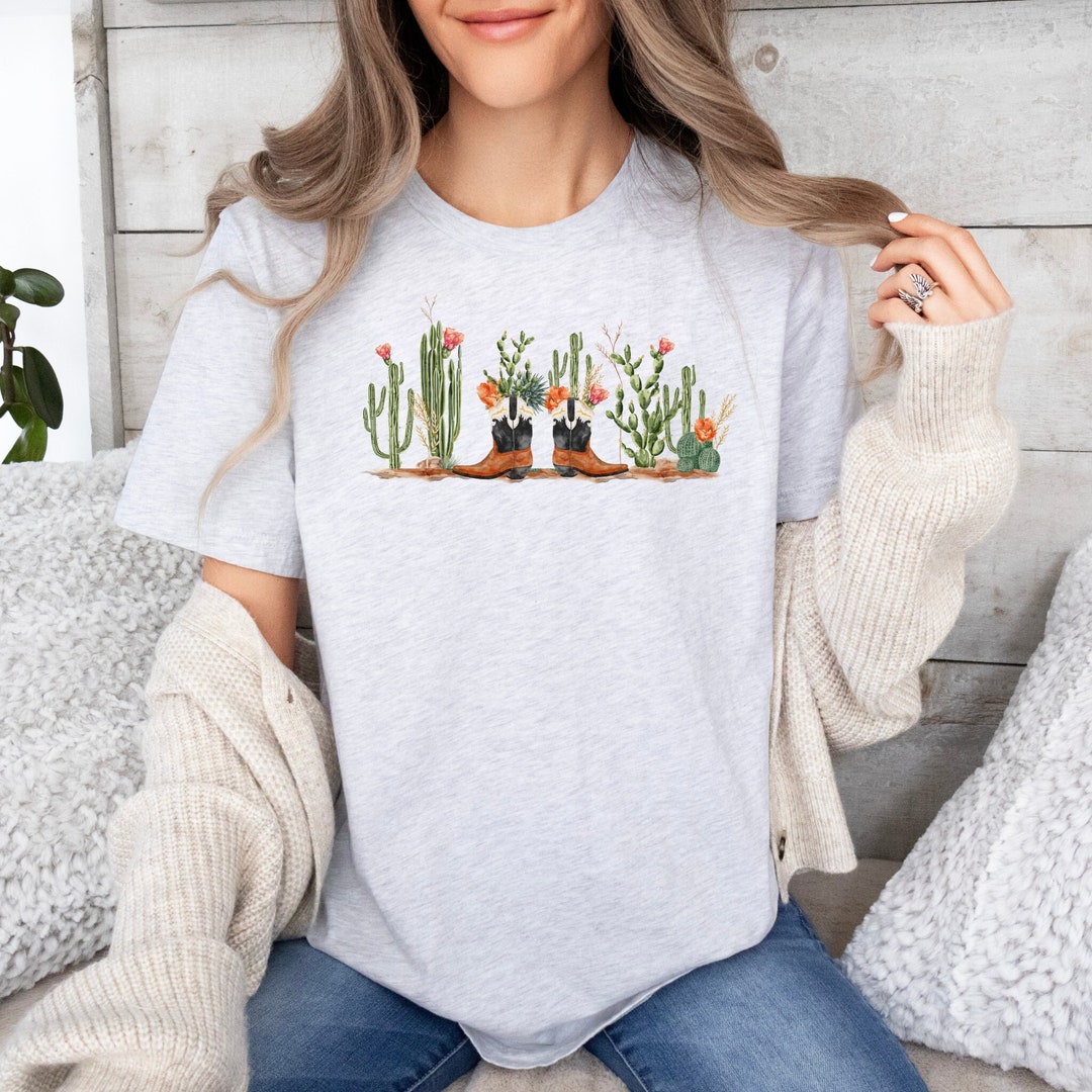 Cowboy Boots T-shirt, Cowgirl Boots Shirt, Cowgirl Tee, Country Concert ...