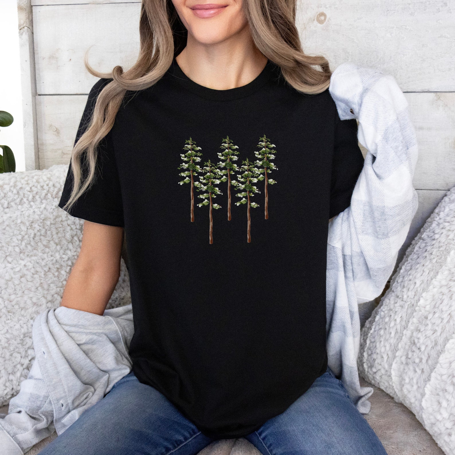 Pine Tree Shirt, Pine Tree T-shirt, Forest Themed Shirt, Camping Gift ...