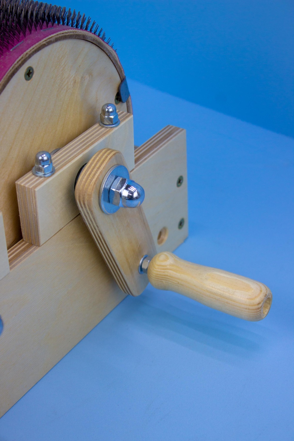 Drum Carding Machine Hand Narrow Drum Carder Wool Processing Spinning ...