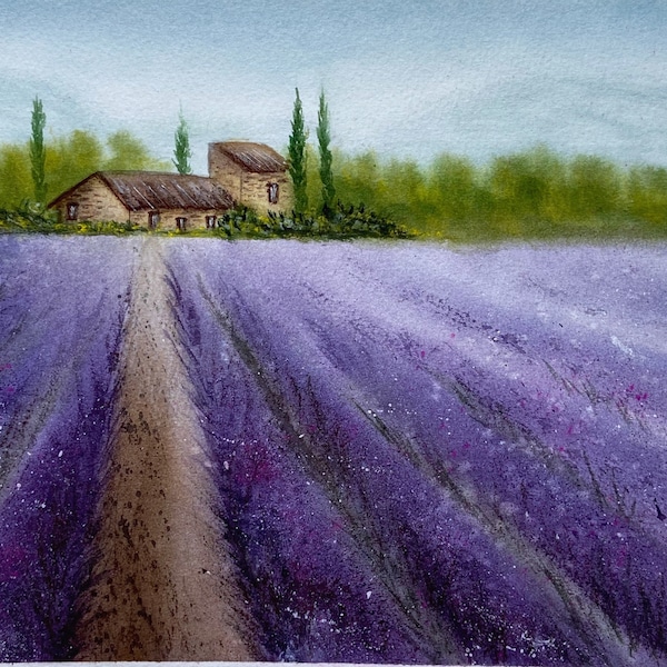 Provence Landscape - Etsy