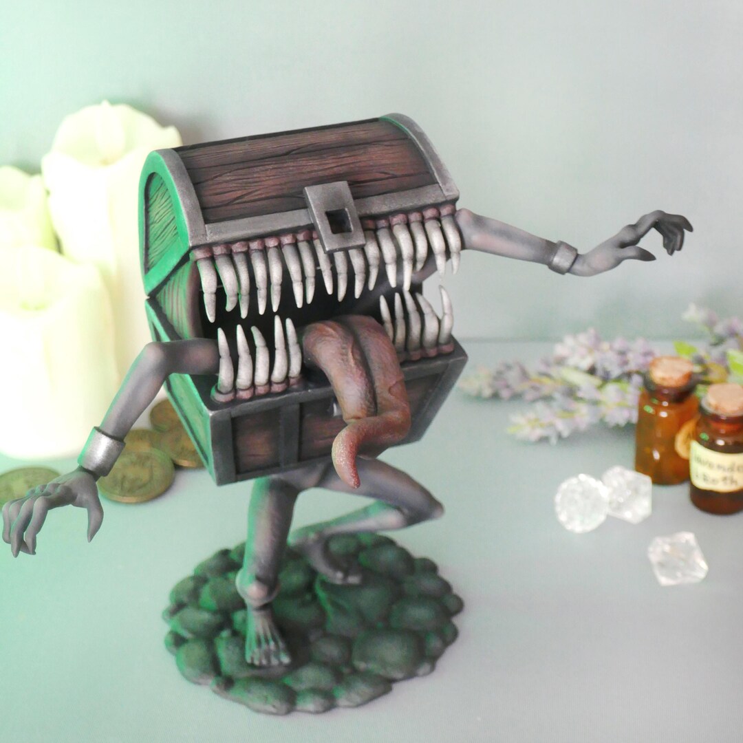 Toothy Scary Chest Handmade Figure From Game Soulslike - Etsy