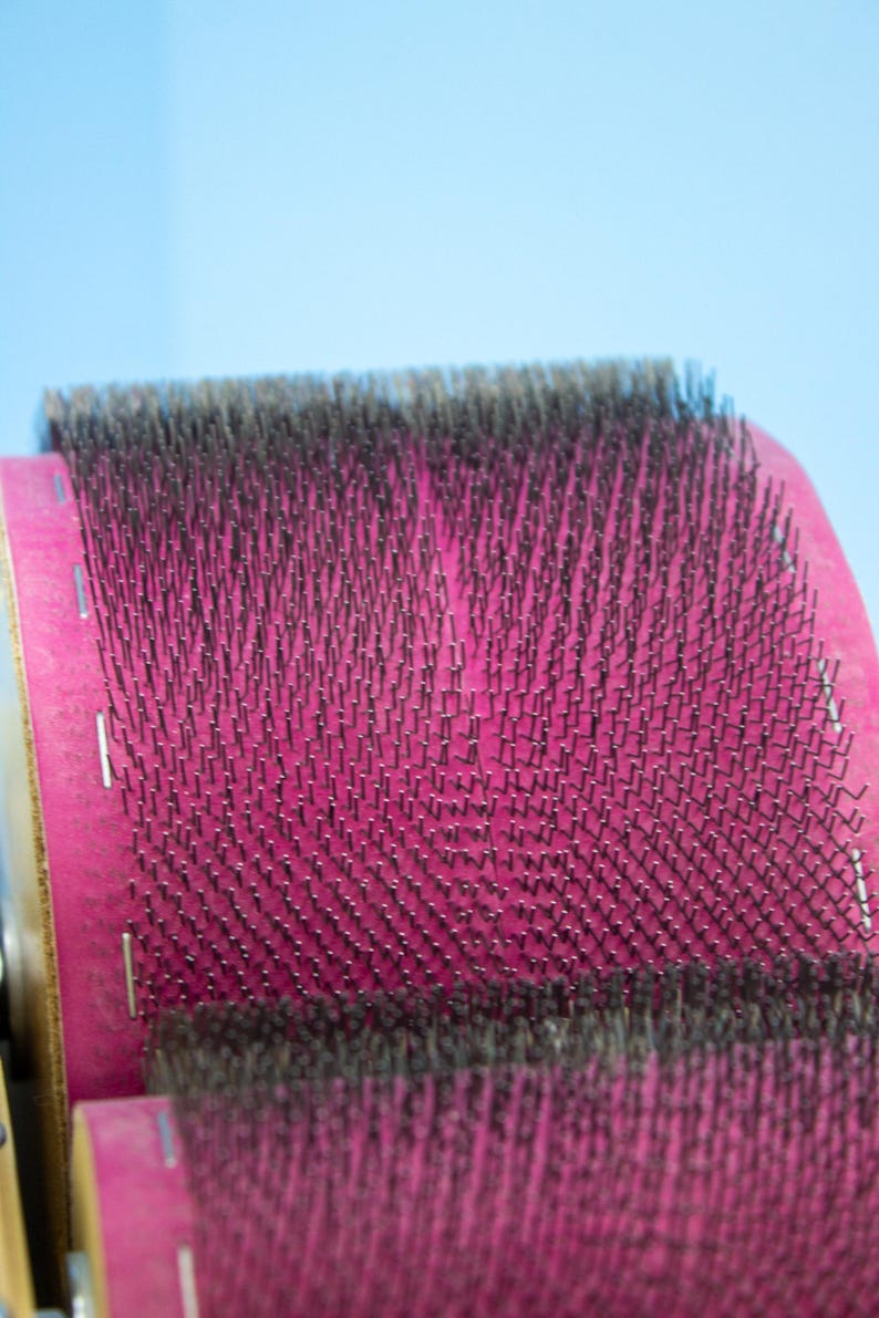 Drum Carding Machine Hand Narrow Drum Carder Wool Processing Spinning ...