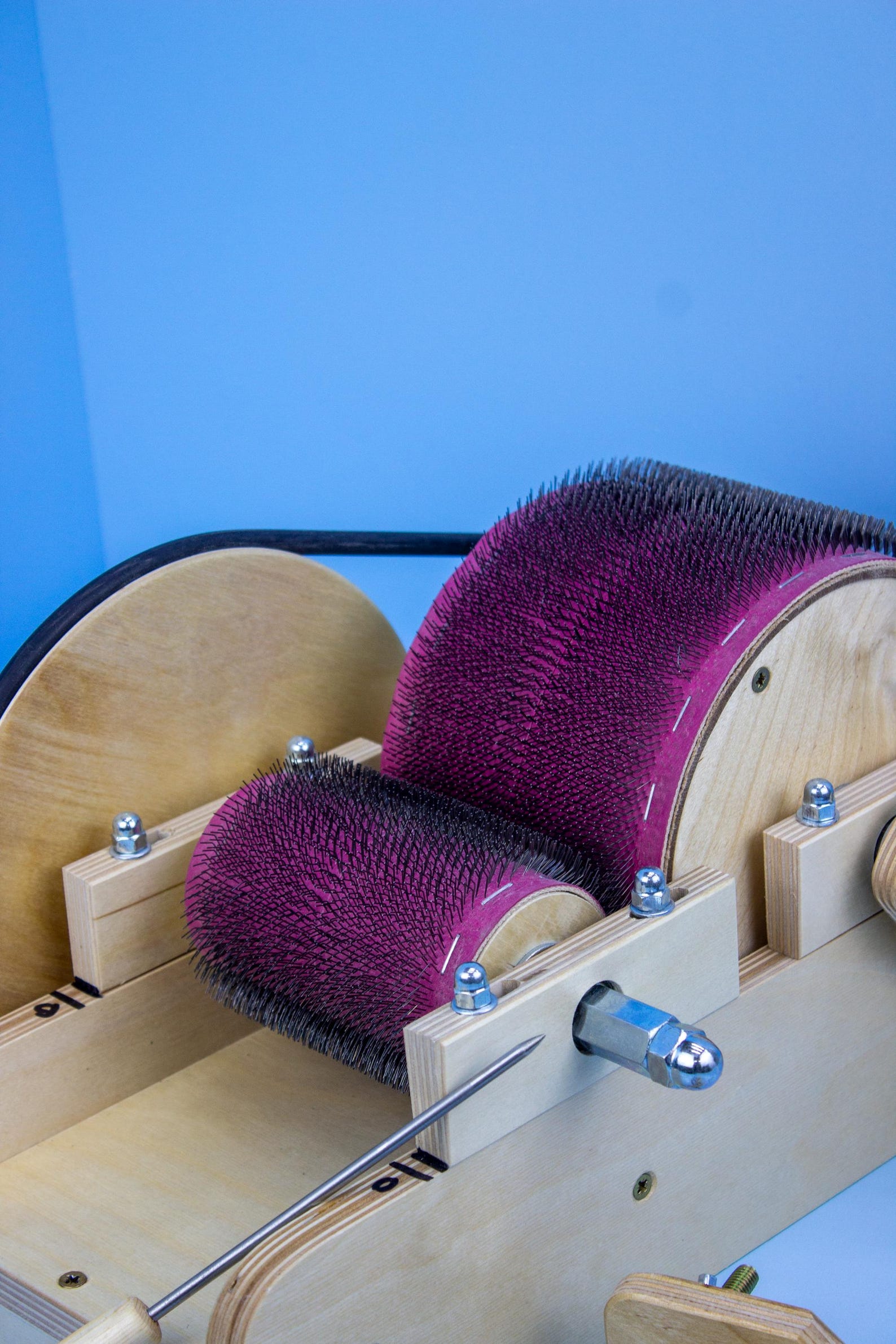 Drum Carding Machine Hand Narrow Drum Carder Wool Processing Spinning ...