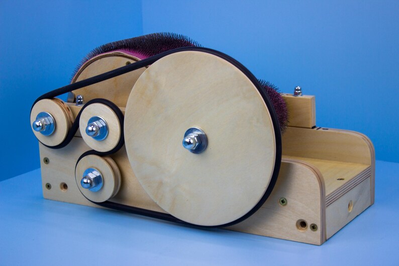 Drum Carding Machine Hand Narrow Drum Carder Wool Processing Spinning ...