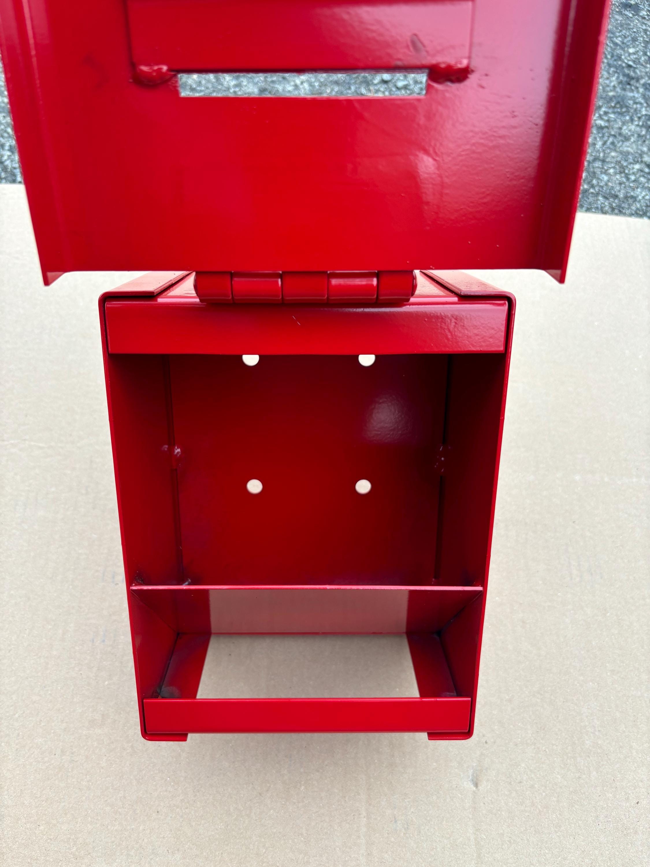 Small Red Metal Honor Box: Roadside Stand Payment Safe - Etsy