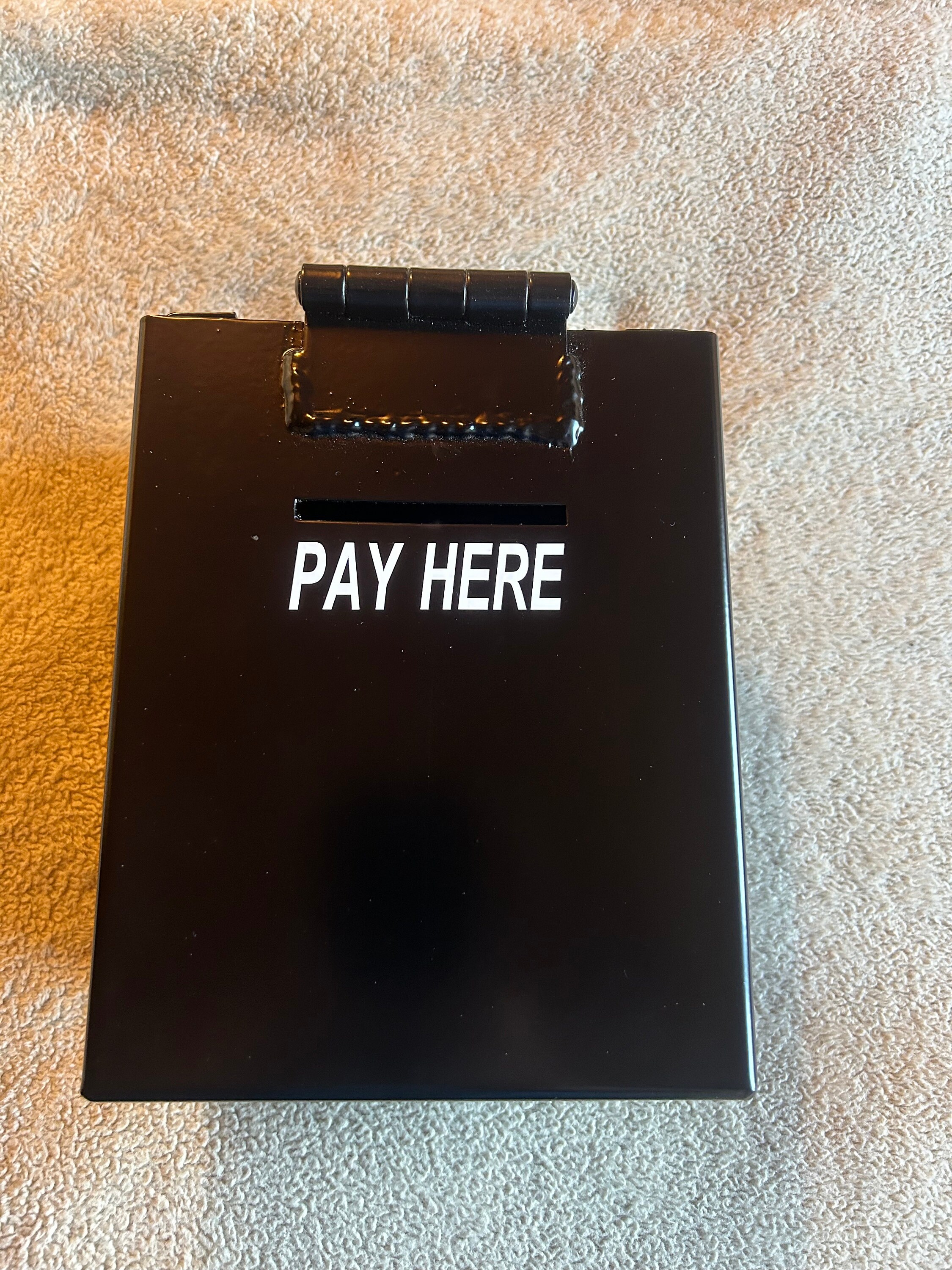 Small Black Metal Honor Box: Roadside Stand Payment Safe - Etsy