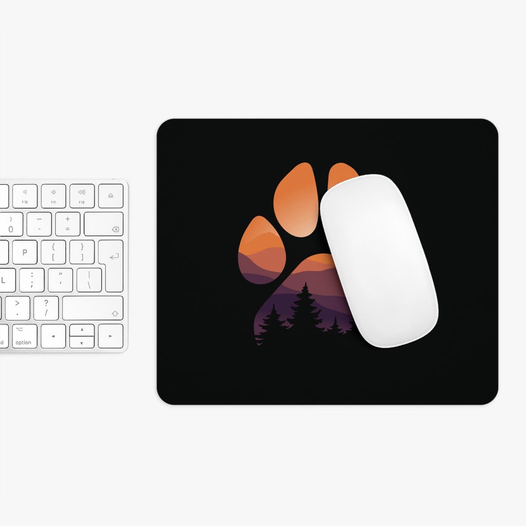 Sunset Paw Print Mouse Pad - Sunset Colorway. - Etsy