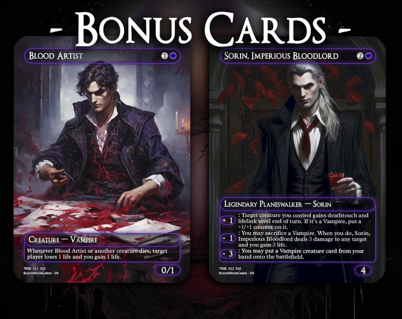 Vampire Tribal Set A Custom MTG Cards, Premium MTG Cards, Proxy Cards ...