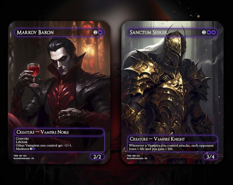 Vampire Tribal Set A Custom MTG Cards, Premium MTG Cards, Proxy Cards ...