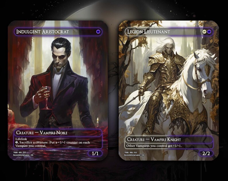 Vampire Tribal Set A Custom MTG Cards, Premium MTG Cards, Proxy Cards ...