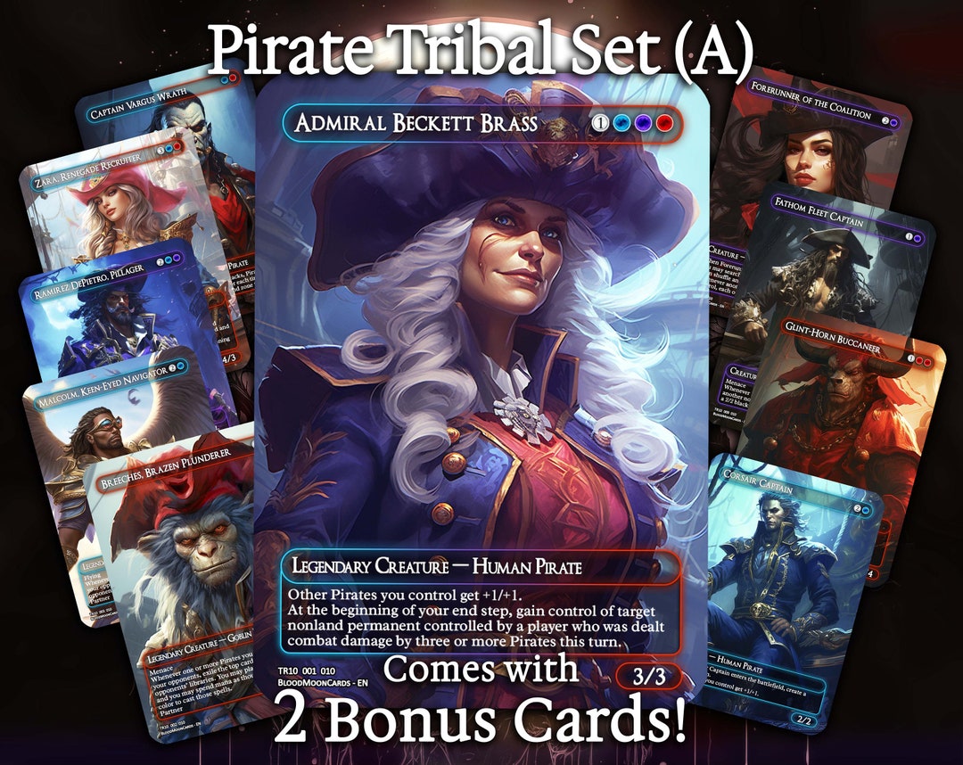 Pirate Tribal Set A Custom MTG Cards, Premium MTG Cards, Proxy Cards ...