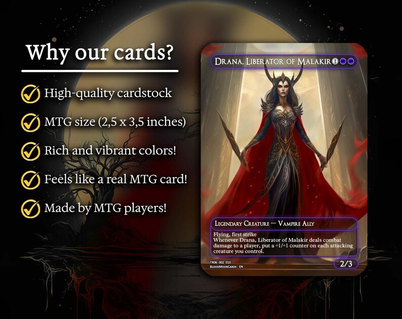 Vampire Tribal Set A Custom MTG Cards, Premium MTG Cards, Proxy Cards ...