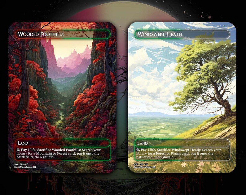 Fetch Lands Set A Custom MTG Cards, Premium MTG Cards, Proxy Cards ...