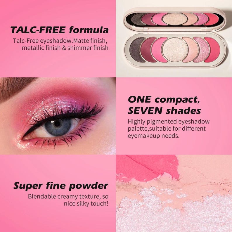 Ultra-luxe Talc-free Pink Romantic Eyeshadow Holiday Sultry Stunning ...