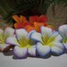 Red Plumeria Ear Pick, Artificial Foam Flower, Frangipani Hair Stick ...