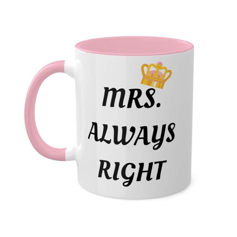 Mr. Right and Mrs. Always Right Mug Set, Anniversary Gift, Couples Mug ...